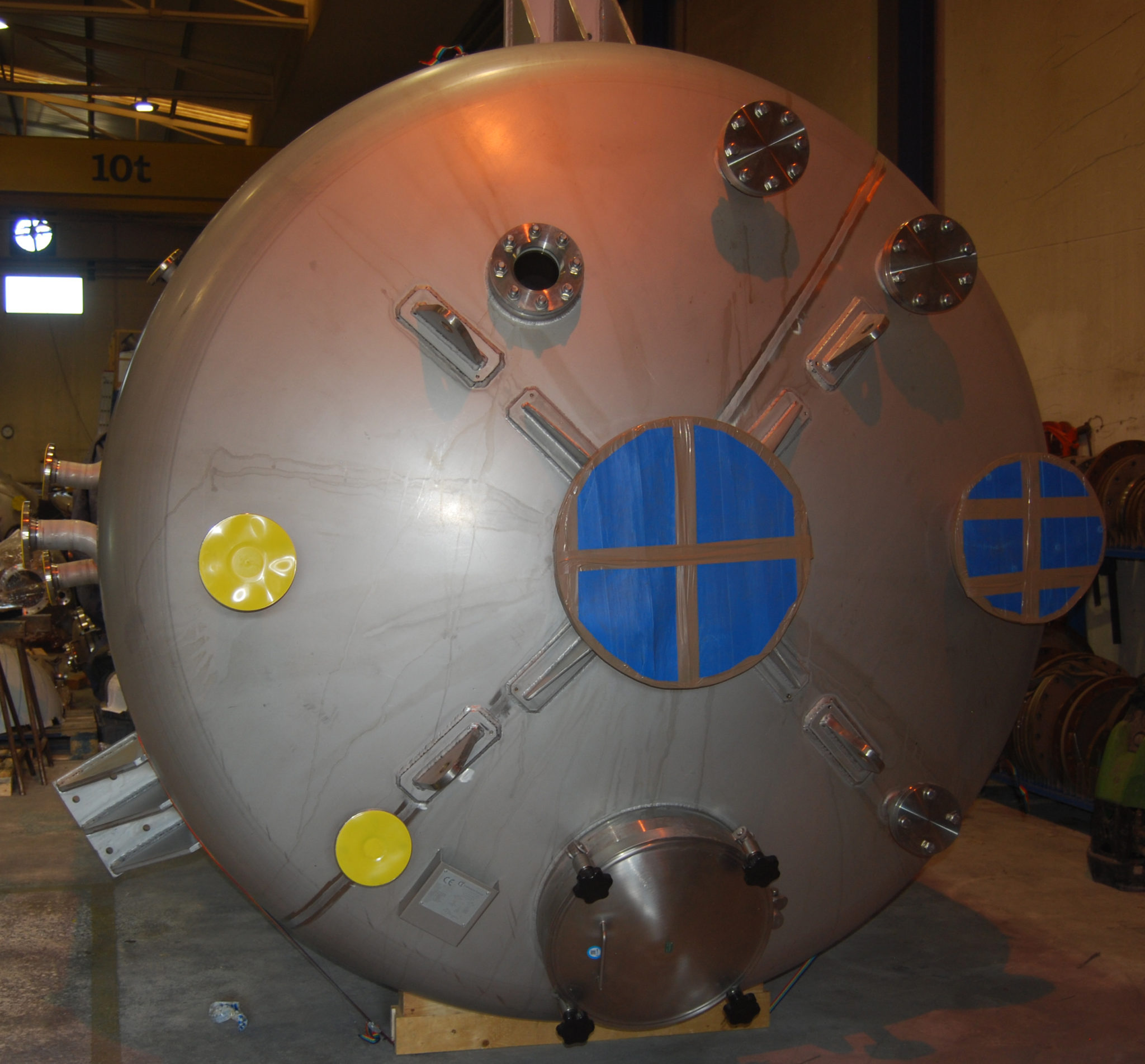 30m3 REACTOR WITH 1/2 COIL IN STAINLESS STEEL 1.4404 (316L ...